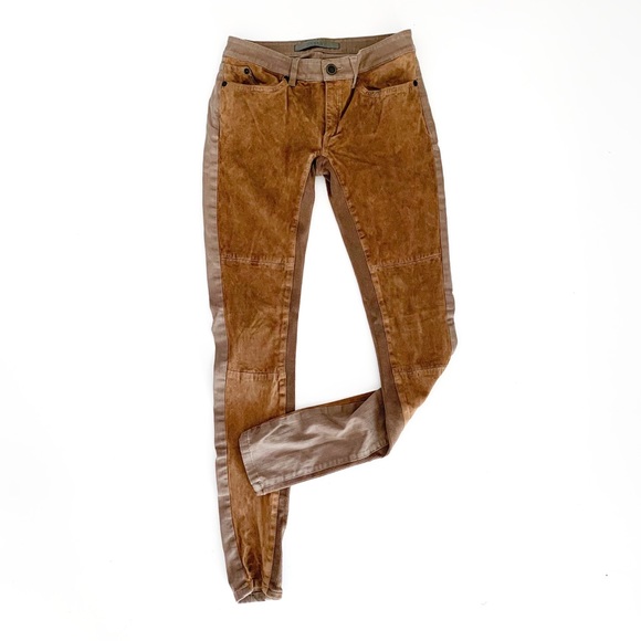 SUPERFINE | Jeans | Superfine Flash Friend Suede Panel Skinny Jeans ...
